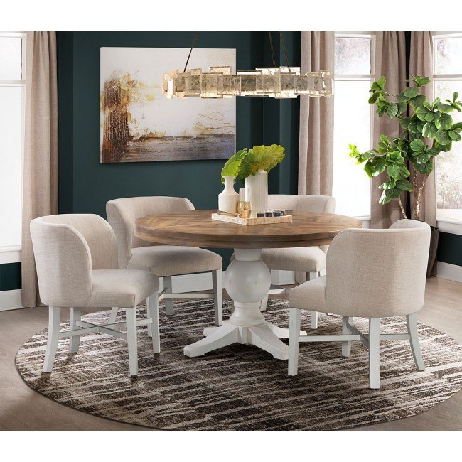 Dining table and upholstered chairs store