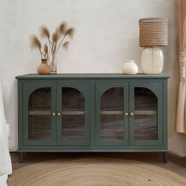 Genova Console Green IFD Furniture Furniture Cart