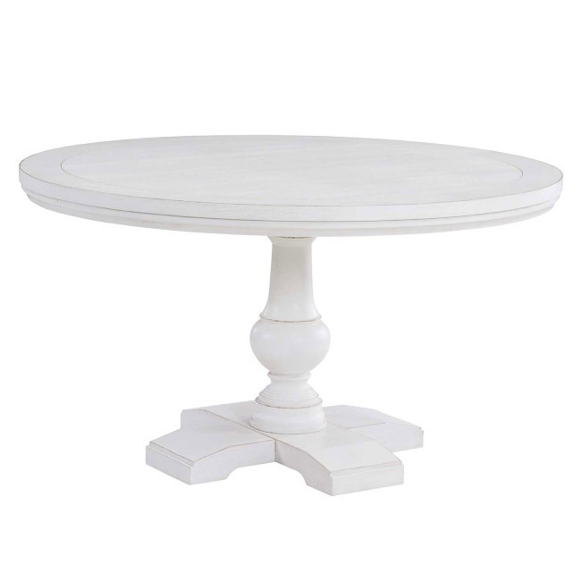 54 inch round white dining table store