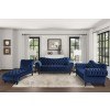 Rosalie Living Room Set (Navy Blue) Homelegance | Furniture Cart