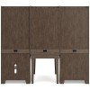 Janismore 6-Piece Bookcase Wall Unit W/ Desk Signature Design ...