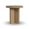 Waterfall Round Occasional Table Set (Light Oak) Flexsteel | Furniture Cart