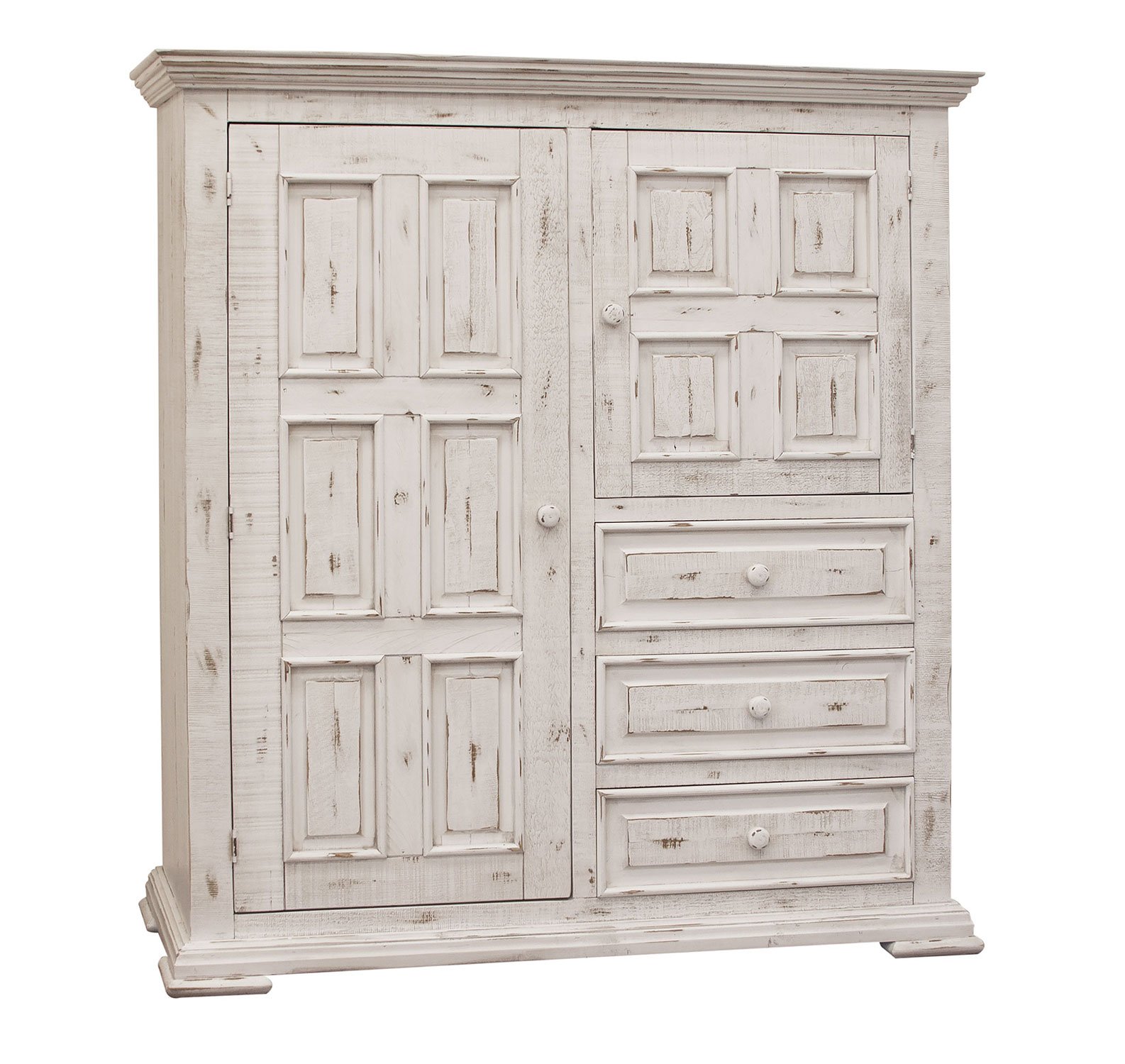 Bella Panel Bedroom Set (White) IFD Furniture | Furniture Cart